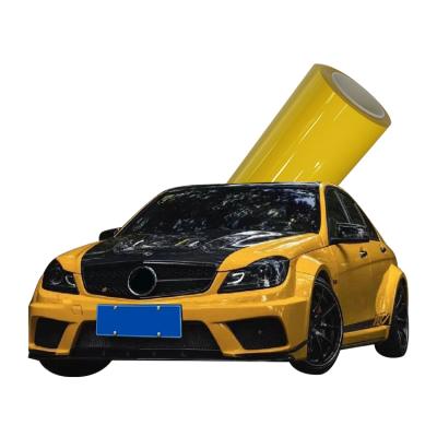 China TPU August Yellow Color Wrapping PPF Roll Change PPF Colour Car Full Car Wrap PPF Film Sticker Car Protection Sticker for sale