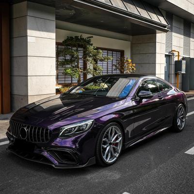 China TPU Purple Series Best Price Car Film PPF Super Bright Glossy Purple Car Paint protection Film Change Color Film TPU for sale