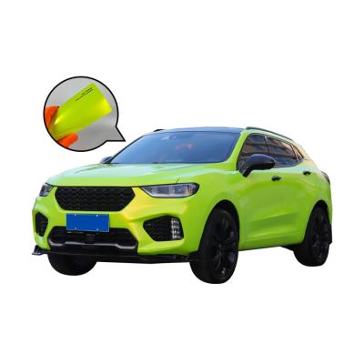 China Magic Gold Fluorescence Car Wrapped Vinyl Rolls Car Stickers 3d Car Door Stickers for sale