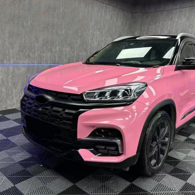 China Glossy Crystal Light Pink Charming pink Collection Car Wrap Vinyl  Car Body Stickers Film Color Change for Vehicle Car Wrapping for sale