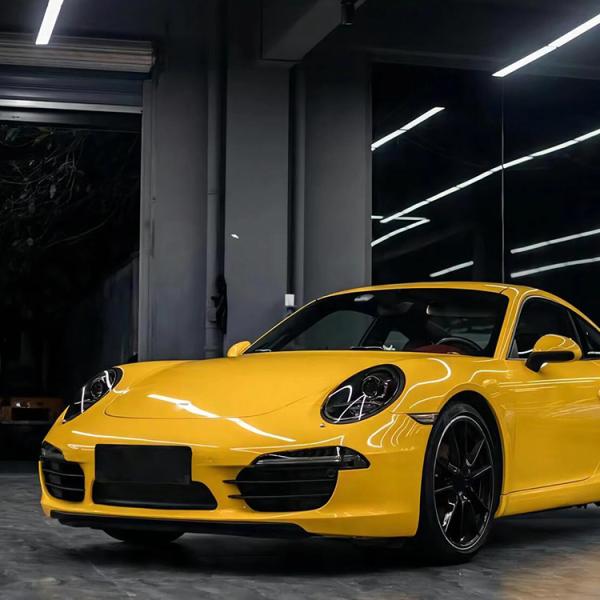Quality Glossy Crystal Sunflower Yellow  Car Wrap Vinyl  Car Body Stickers Film Color Change for Vehicle Car Wrapping for sale