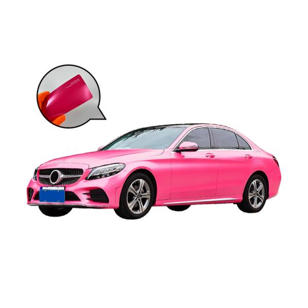 Quality Pure Metal Princess Pink Classic pink Car Wrap Vinyl  Car Body Stickers Film Color Change for Vehicle Car Wrapping for sale