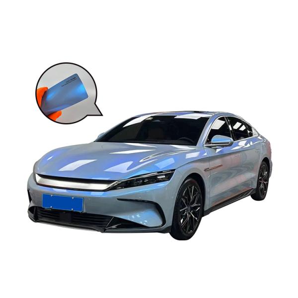 Quality Twin Candy Grey Cyanine Car Wrap Vinyl  Car Body Stickers Film Color Change for Vehicle Car Wrapping for sale