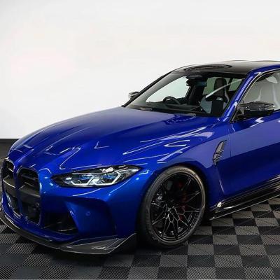 China PET Liquid Ocean Blue High Glossy Exterior Wrap Vehicle Wrapping Roll Auto Protection Film Car Body Decoration Car Wrap Vinyl for sale