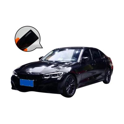China Glossy Metal Havana Black Electric Car Sticker Classic Black Vinyl Film Car Color Changing Sticker Gloss Black Vinyl Car Wrap for sale