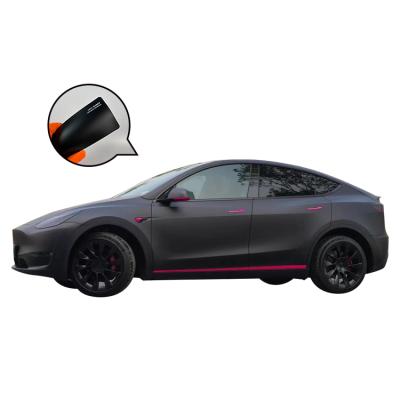 China Ultimate Flat Black Car Wrapping Film Milan Color Ppf Green Car Vinyl Wrap Car Brands Stickers Best-selling Satin Black for sale