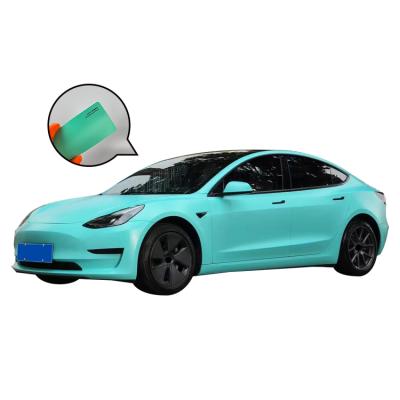 China Ultimate Flat Baby Blue Vinyl Wrap Car Car Color Changing Stickers Best-selling Satin Green Film for sale