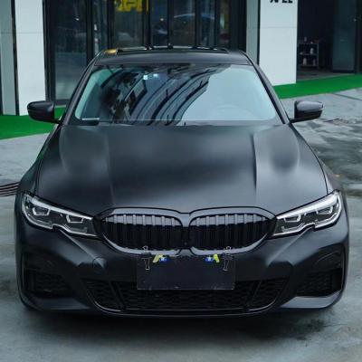 China Casting Matte Black Chameleon Car Tint Film Car Wrap Vinyl Black Vinyl Car Wrapping Film for sale