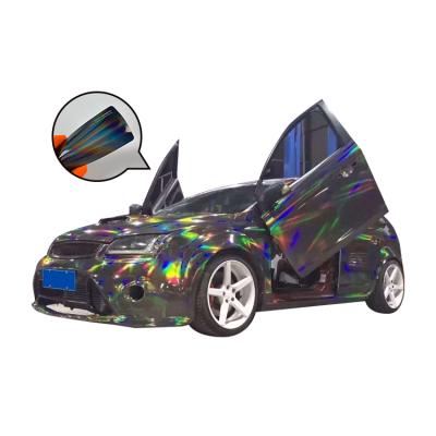 China Wholesale Laser Electroplated Black Car Decals 3m Vinyl Car Wrap Amg Sticker Shiny Car Stuff for sale