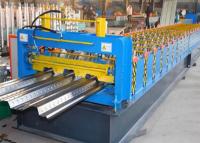 China Panel Tile  Floor Deck Roll Forming Machine / 16 Rolling Steps Metal Roll Former for sale