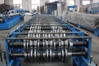 China Floor Deck Roll Forming Machine 22KW Gearbox Drive 0.6-1.8mm Thickness for sale