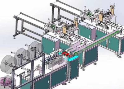 China Surgical Disposable Nonwoven N95 KN95 Face Mask Making Machine Full Automatic for sale