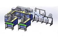 China Non Woven Disposable 3 Ply Earloop Face Mask Making Machine 100-120 pcs/min 11KW for sale
