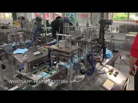 Fully Automatic Non Woven 3 ply blank Disposable earloop Face Mask Making Machine
