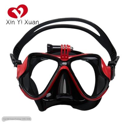 China Diving goggles for adults - Silicone anti-fog snorkel mask - Fully dry surfing and swimming accessory - Custom logo deep diving face mask for sale