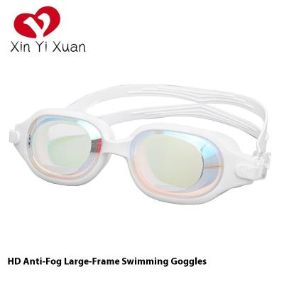China Swimming goggles for adults - silicone high-definition waterproof and anti-fog swimming glasses. Electroplated cross-border professional competition glasses. Factory ODM/OEM. Customized logo printing. for sale