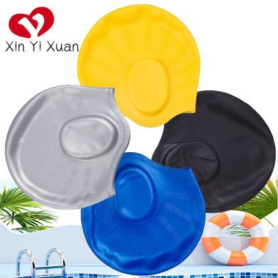 China Ear protectors. Made by professional silicone. Swimming cap. For adults and women. Suitable for long hair during swimming. Waterproof and moisture-proof. Silicone swimming cap. for sale
