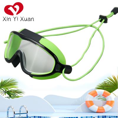 China OEM processing and customized professional nearsighted swimming glasses, adult large-frame silicone anti-fog swimming goggles, children's waterproof protective eyewear, adult and children's swimming g for sale