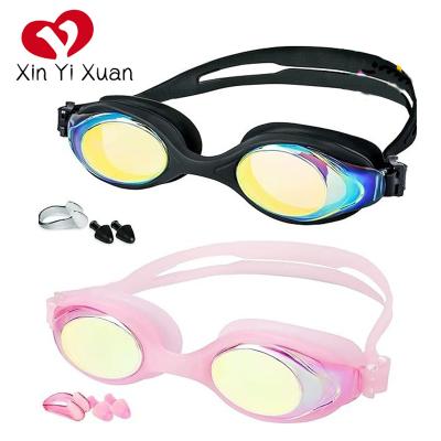 China Toddler Kids Swim Goggles Clear Anti-Fog PC Lens Soft Skin-friendly Silicone Seal & Elastic Silicone Headband Leakproof Swimming Glasses for Water Park for sale