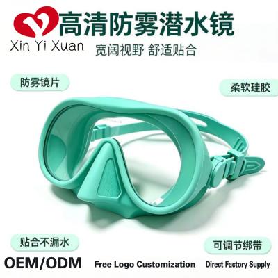 China Premium Anti-Fog Diving Mask, Tempered Glass Lens with UV Protection & Adjustable Silicone Strap for sale