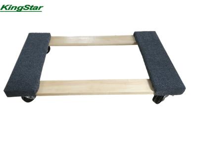 Carpeted End 4 Wheel Moving Dolly 18x12 Inches For Furniture Moving