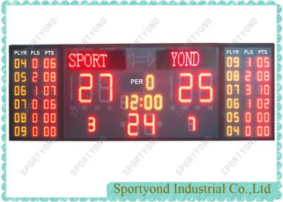 China 300cm X 95cm Basketball Electronic Scoreboard Individual Scores for sale