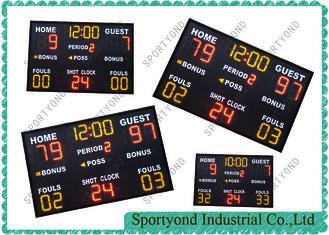 China Remote Waterproof College Sports Scoreboard Led Digits Scorer Display For Basketball for sale