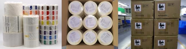 40x20-10mm Cable Adhesive Label 1mil White Gloss Transparent Water Resistant Polyester Label 1