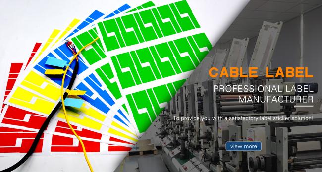 A4 cable label product sample