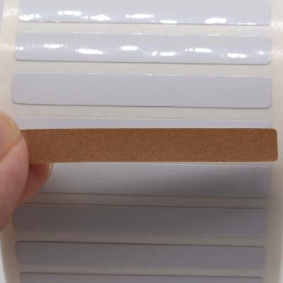 China 50.8x6.35mm Hoogtemperatuur Kleeflabels 1mil Wit Glanzend Polyimide Label Voor Anti-Static Te koop