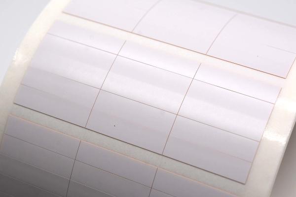 Etichetta di poliammide resistente alle alte temperature 20 mm x 5 mm 2 millimetri bianco opaco