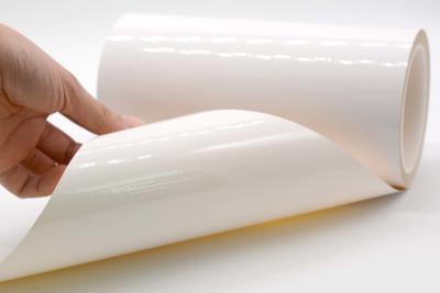 Cina 1 Mil Gloss White Permanent Adhesive Polyimide Materials With Glassine in vendita