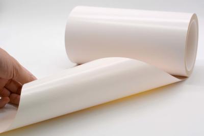 China 1 Mil Matte Wit Permanente Kleefstoffen Polyimide Met Glasine Te koop
