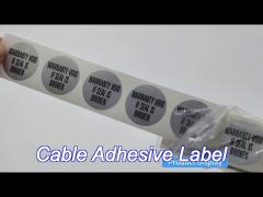 25*35mm cable adhesive label 1mil white matte translucent water resistant vinyl cable label