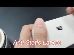esd anti static labels 2mil glossy electrostatic dissipative polyester labels