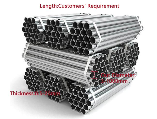 ASTM Seamless/Welded Stainless Steel Square Round Pipe 201 202 301 304 310S 316 430 304L 316L Ms Pipe for Construction Exhaust Flexible Pipe Steel Tube Pipe