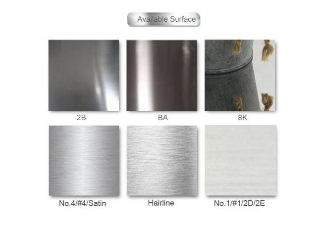 ASTM AISI Hot Rolled 201 202 304 304L 316 316L Stainless Steel Plate 1219/1250/1500mm 0.1-6.00mm