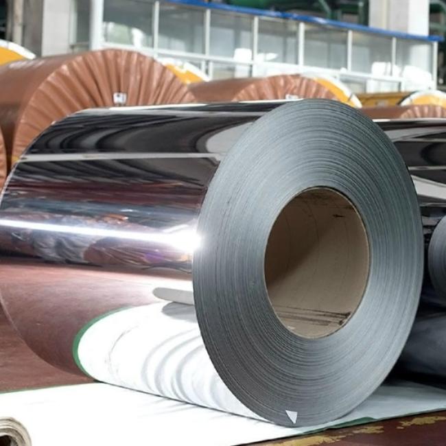 0.8mm 1mm Thickness ASTM Mirror Surface PVC Film 201 202 304 304L 316 316L 410 420 430 Stainless Steel Coil