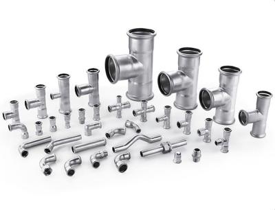 Cina Acciaio inossidabile 304 316L Fittings per tubi di approvvigionamento idrico EN10312 Reducing Tee in vendita