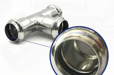 Cina Acciaio inossidabile 304 316L Fittings per tubi di approvvigionamento idrico EN10312 Reducing Tee in vendita