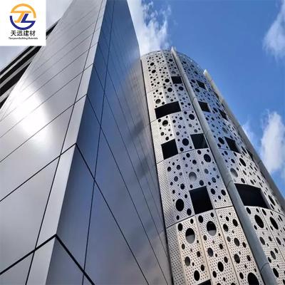 China Curved Interior Wall False Aluminum Ceiling Panel Material Wear Resistance for sale