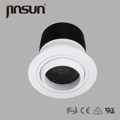 China 35w bull eye adjustable lens 36° beam angle CITIZEN/BRIDGELUX/CREE LED downlight flat or convex surface ring for sale