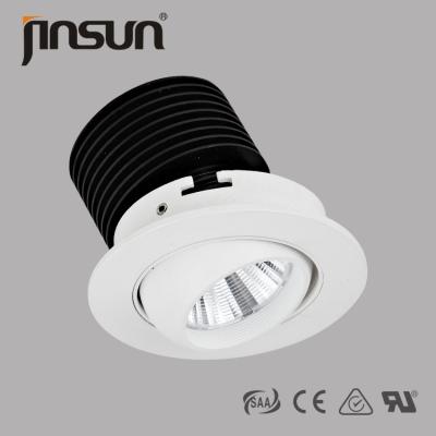 China 7W 500LM 3000K Warm White DALI Dimmable of 360 Degree Rotation of Led Downlight With Meanwell Driver for sale