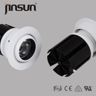 China Energy Saving Anti Glare Of 20W 1600LM  LED COB Downlight With Lens for sale