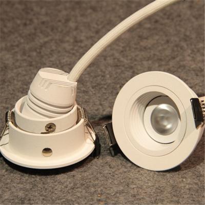 China 1*1W 60LM Ultra Slim White Color OF CREE COB Warm White LED Ceiling Lamp.Led Spotlight for sale