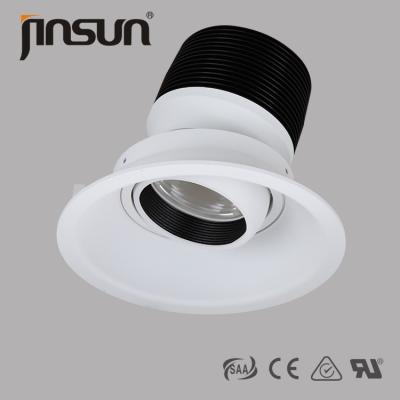 China Aluminium IP40 45W 360 Degree Adjustable Recessed sportlight/downlight for sale
