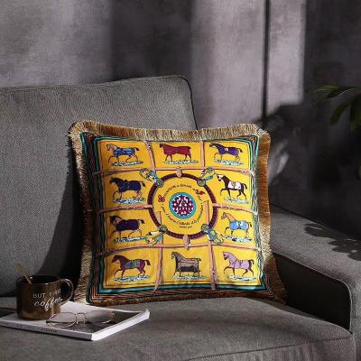 Cina poliestere geometrico stampato 43*43cm 100% del caso del cuscino della copertura del cuscino in vendita