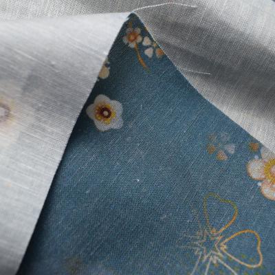 Cina Tessuto di rayon viscoso stampato di 100% Challis floreale sostenibile in vendita