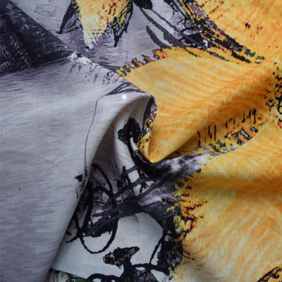 Cina Tessuto di miscela stampato Digital di crêpe del rayon viscoso del tessuto in vendita