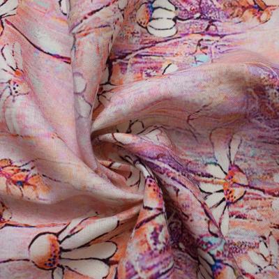 Cina Prodotto viscoso intessuto tricottato di miscela del rayon del cotone della piega di Challis in vendita